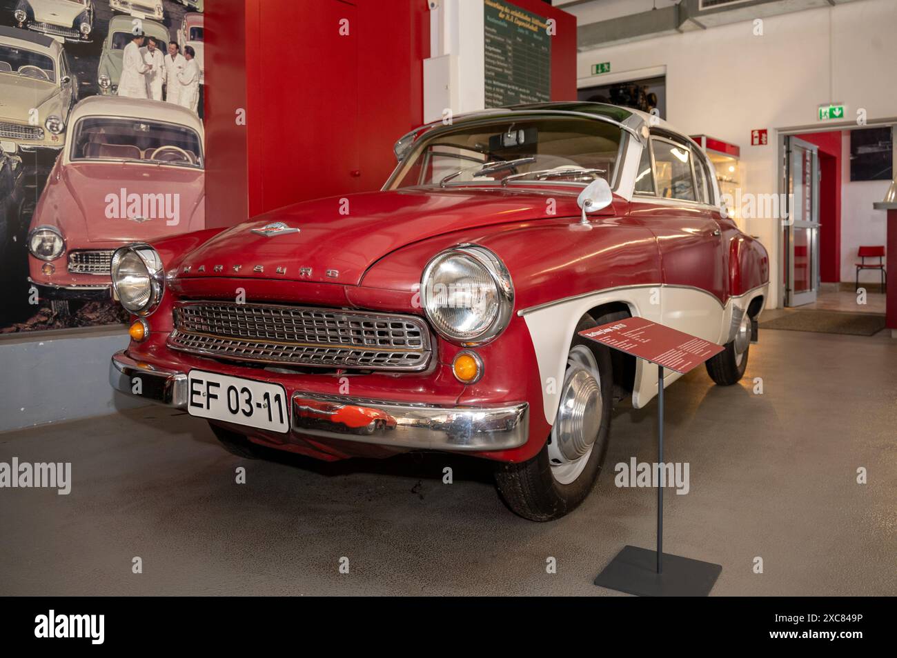 The AWE Wartburg car Museum in Eisenach Germany Stock Photo - Alamy