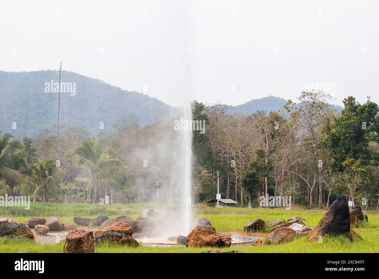 San Kamphaeng hot springs in Chiang Mai , Thailand Stock Photo - Alamy