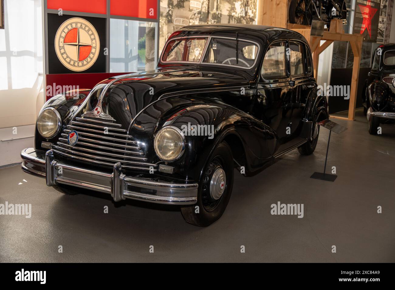 The AWE Wartburg car Museum in Eisenach Germany Stock Photo - Alamy