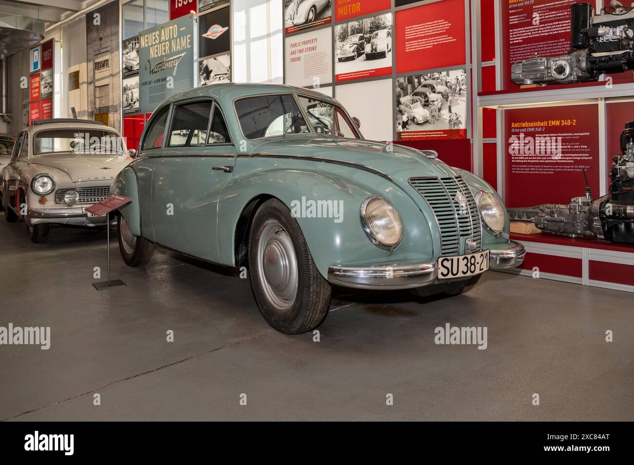 The AWE Wartburg car Museum in Eisenach Germany Stock Photo - Alamy