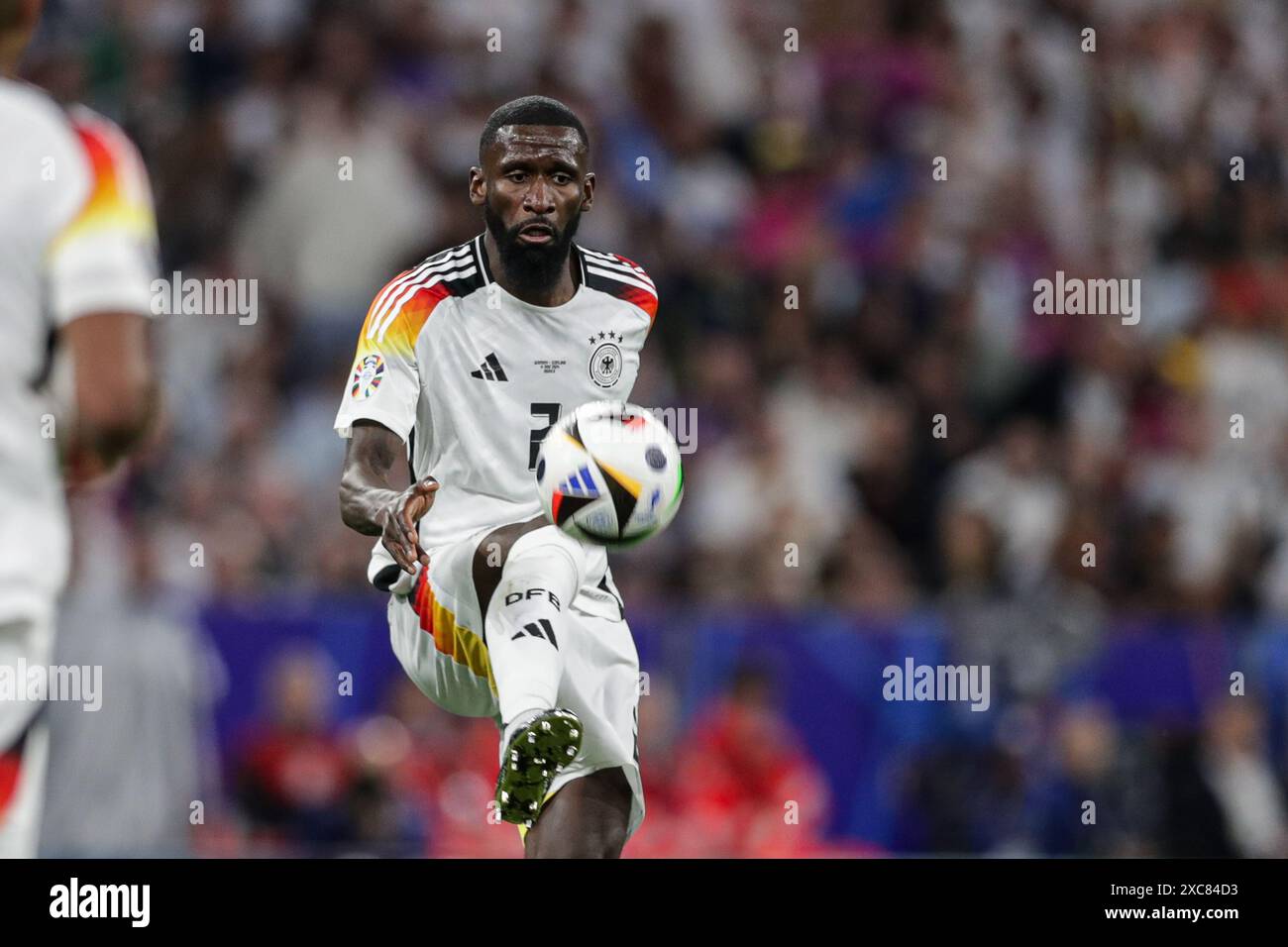 Munich, Germany. 14th June, 2024. Antonio Rudiger of Germany seen in ...