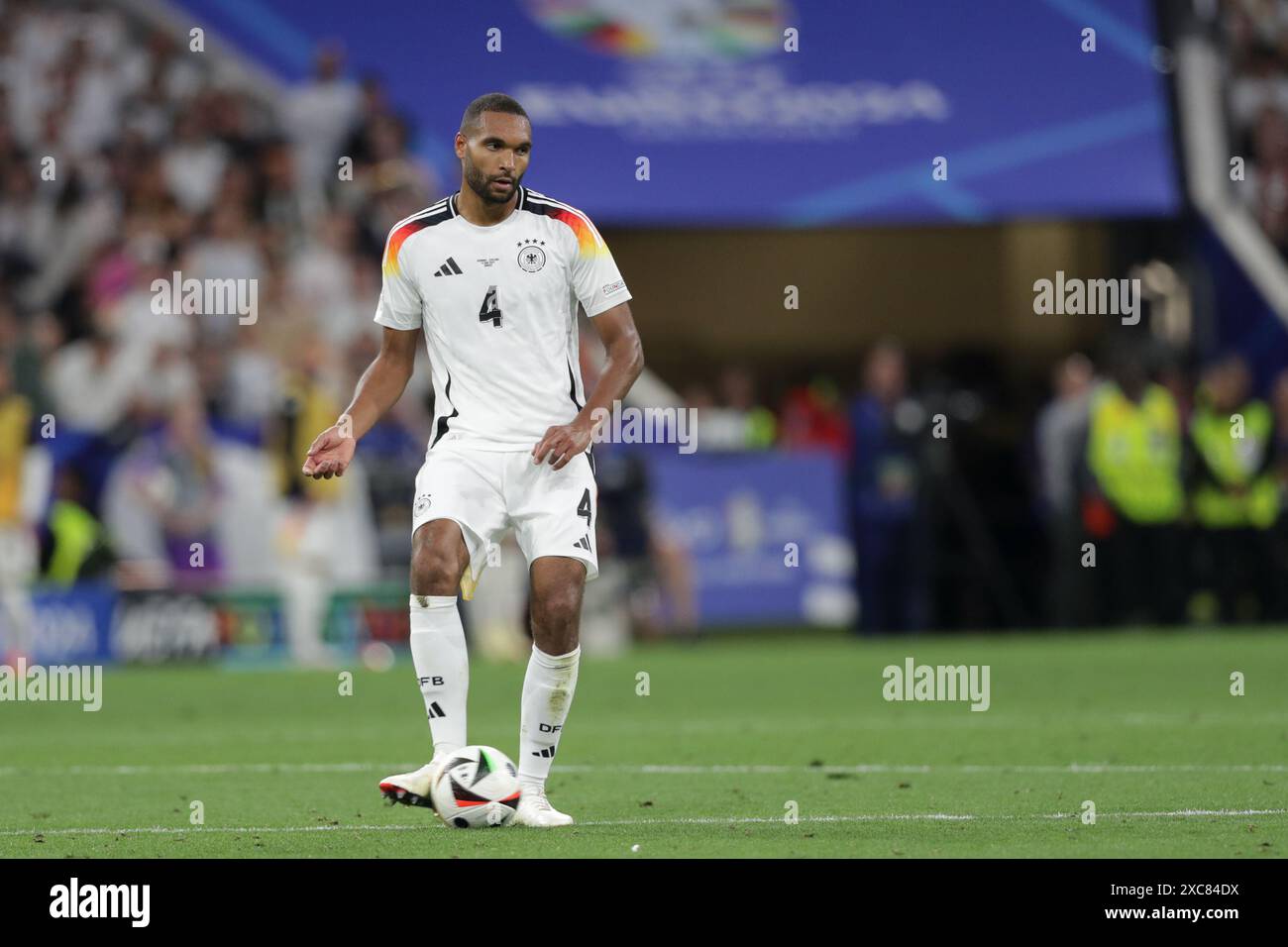 Munich, Germany. 14th June, 2024. Jonathan Tah of Germany in action ...
