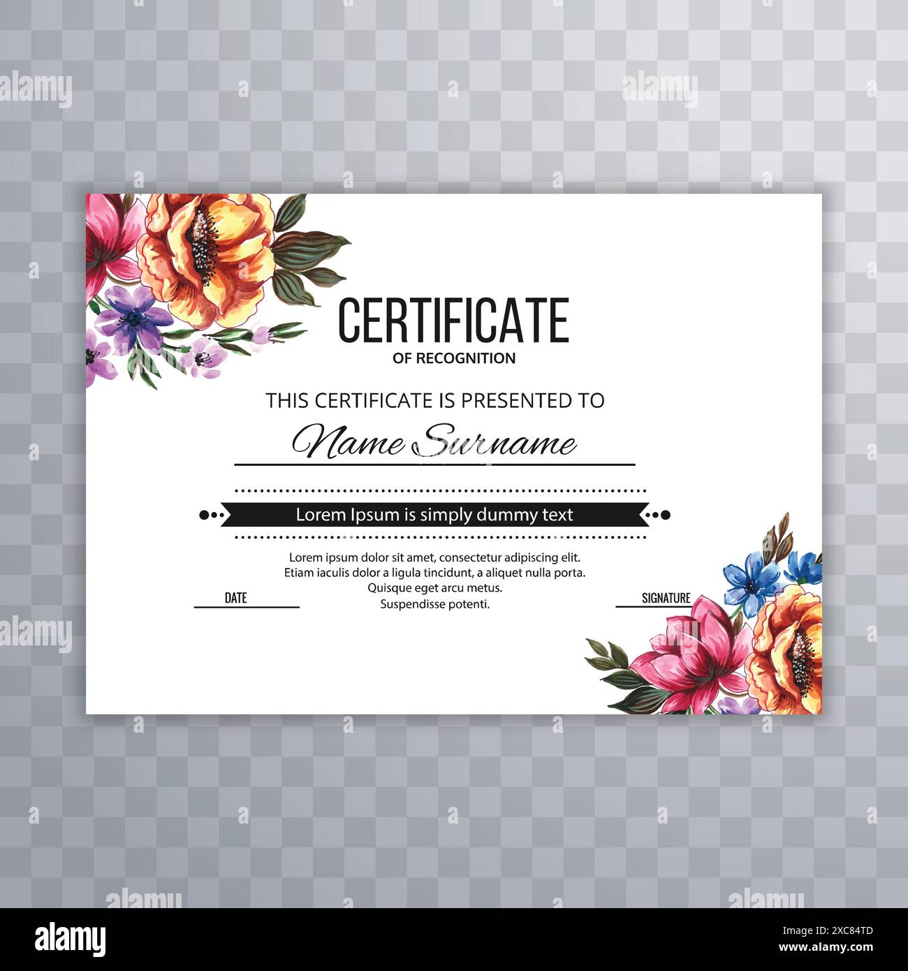 Elegant hand drawn ornamental Stock Vector Images - Alamy