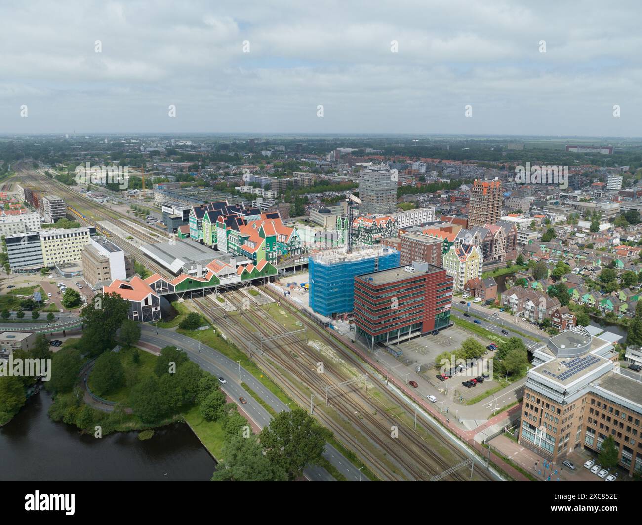 Zaandam, North Holland, The Netherlands, June 2th, 2024: City skyline ...