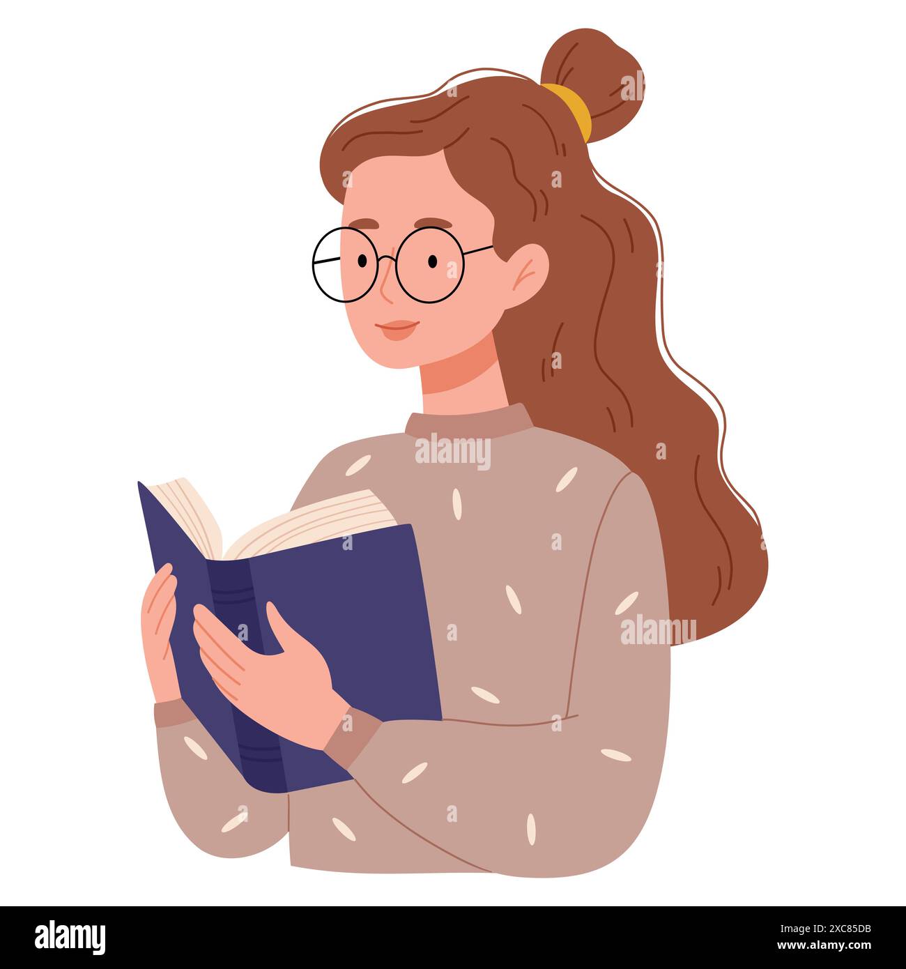 Adult literacy cartoon Stock Vector Images - Alamy