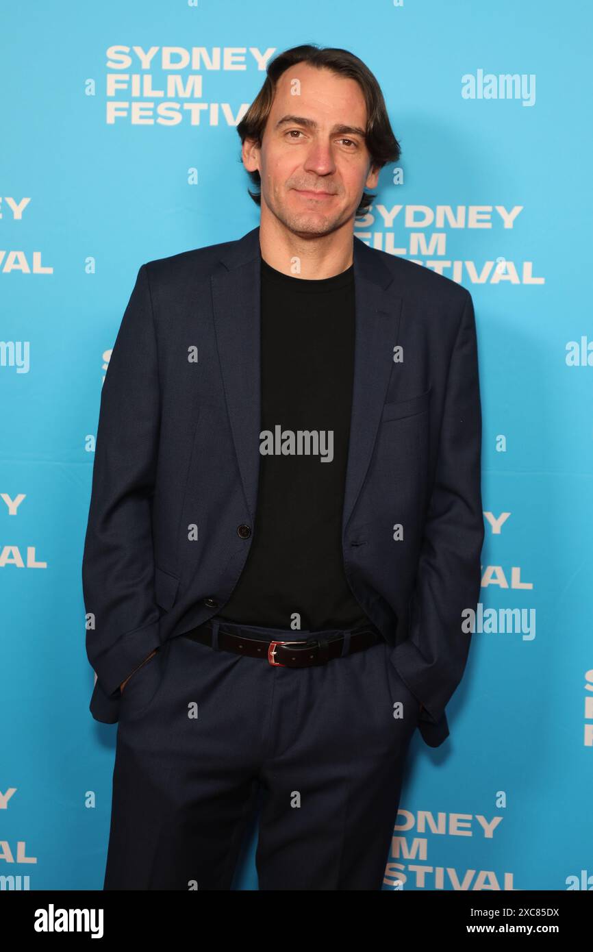 Sydney, Australia. 15th June 2024. Ewen Leslie arrives on the red carpet at the Exposure World ...