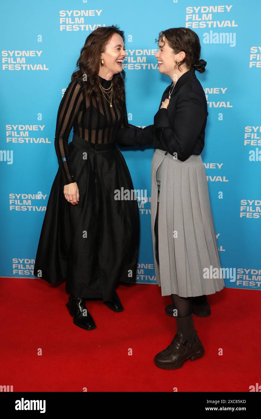 Sydney, Australia. 15th June 2024. Tbc and Alice Englert arrive on the ...