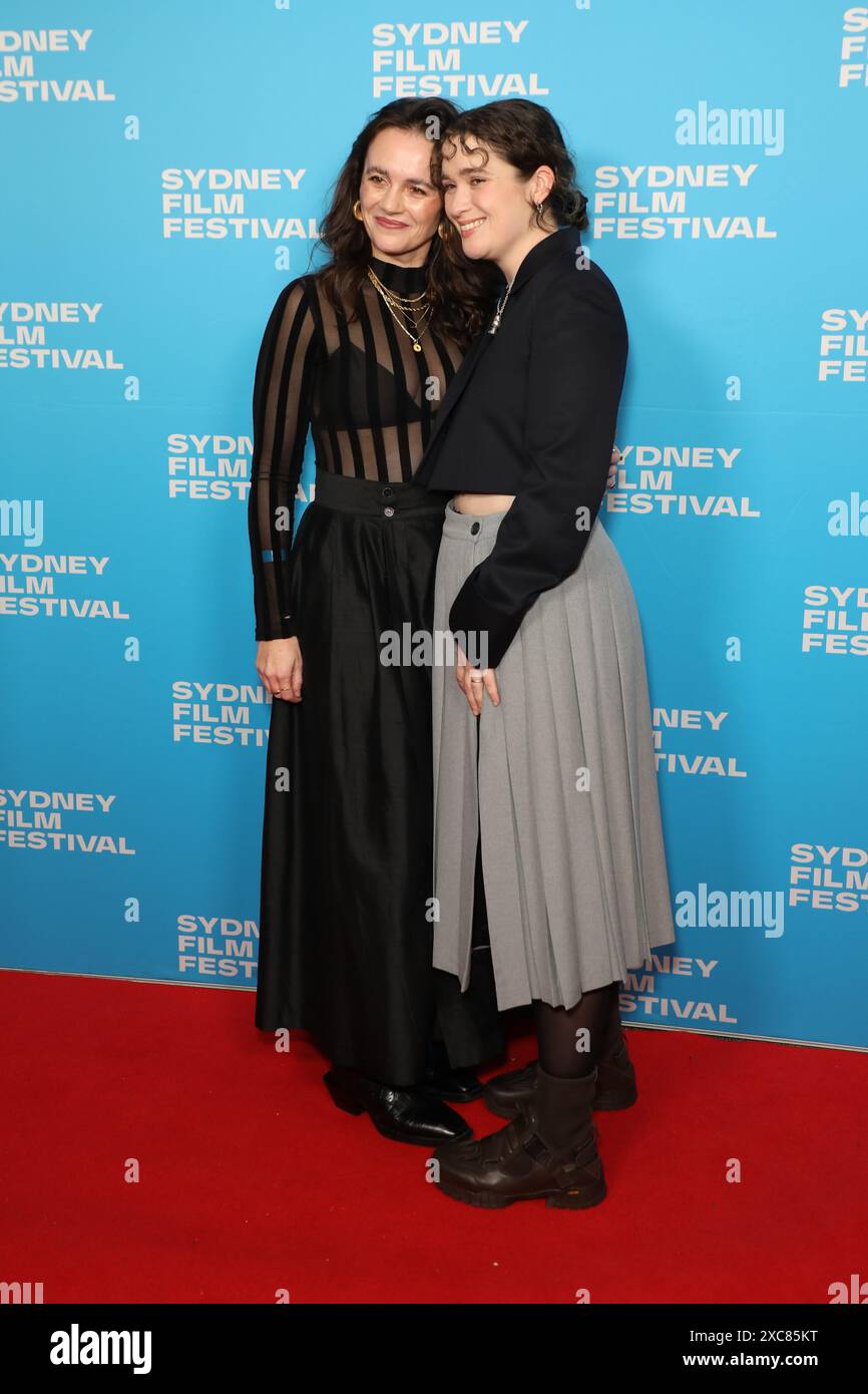 Sydney, Australia. 15th June 2024. Tbc and Alice Englert arrive on the ...