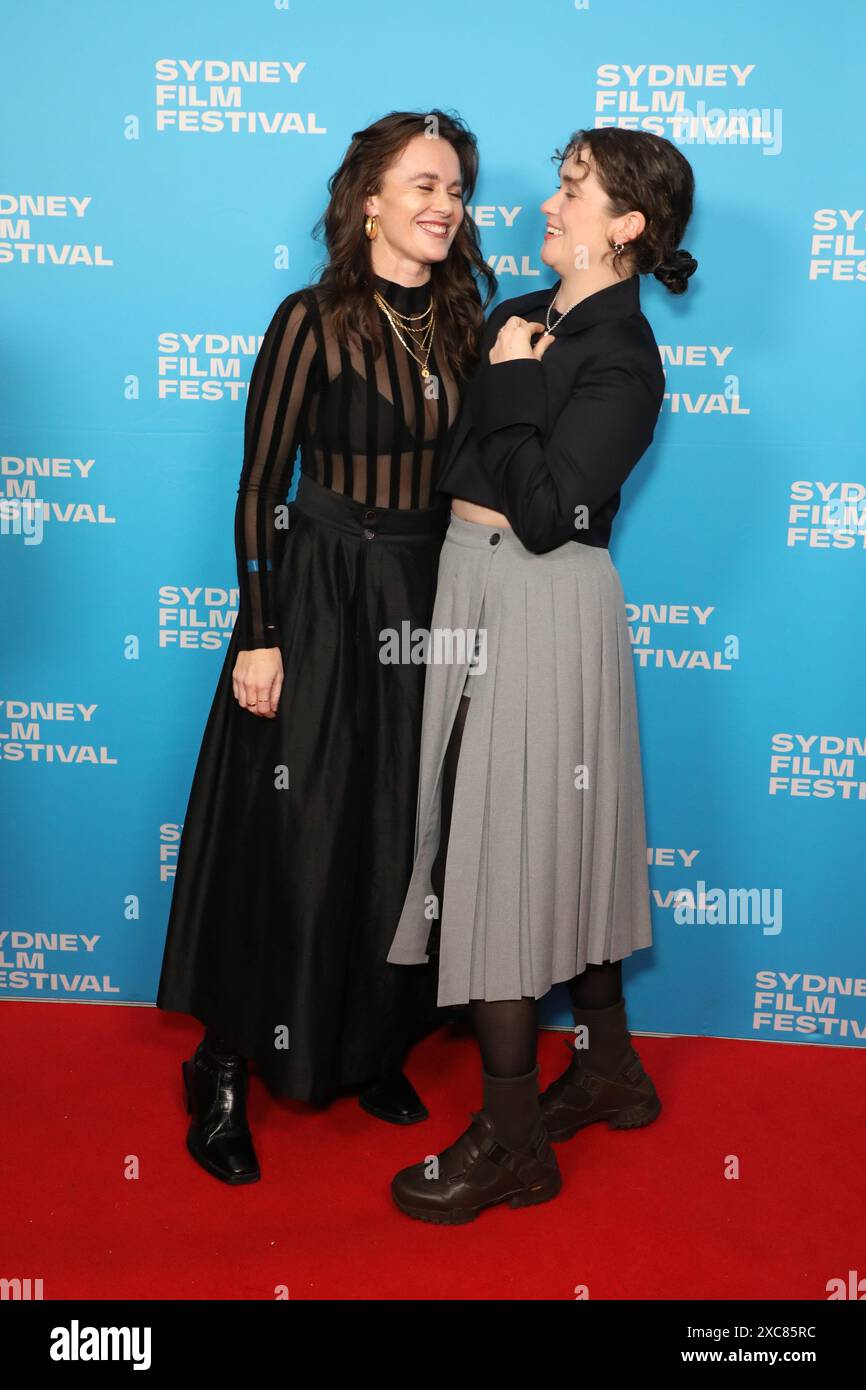 Sydney, Australia. 15th June 2024. Tbc and Alice Englert arrive on the ...