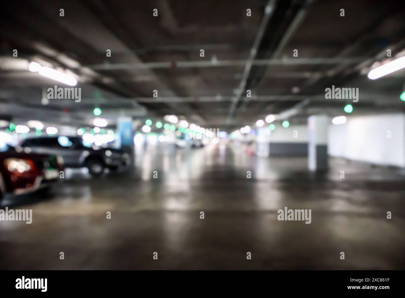 blur car parking in garage abstract background Stock Photo - Alamy
