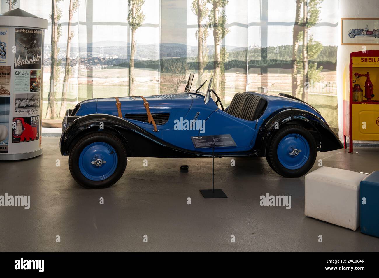 The AWE Wartburg car Museum in Eisenach Germany Stock Photo - Alamy