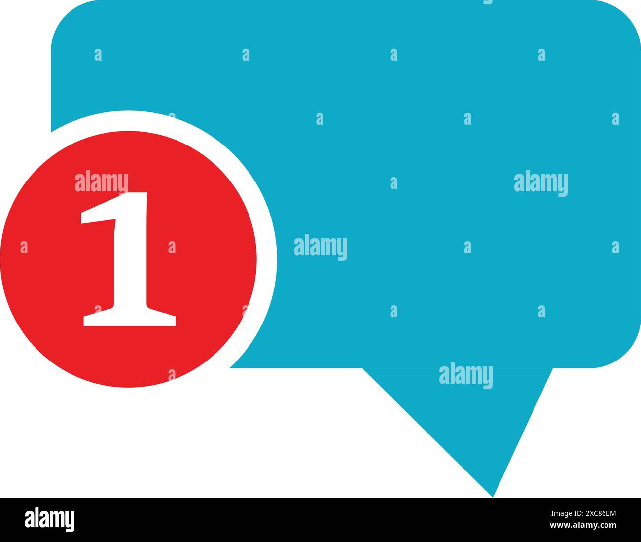 New message icon in flat style. Incoming inbox email vector ...