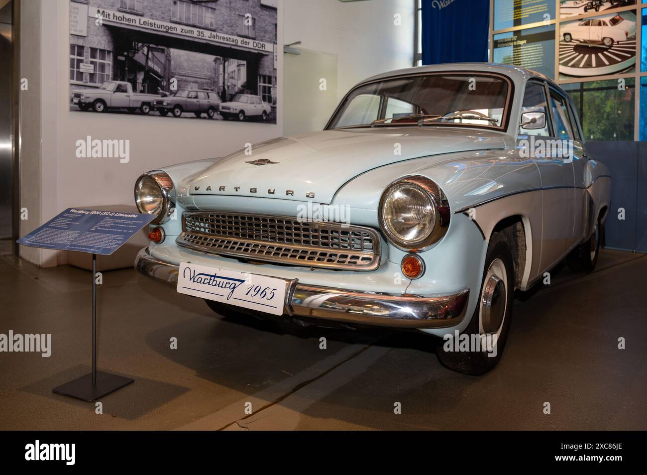 The AWE Wartburg car Museum in Eisenach Germany Stock Photo - Alamy