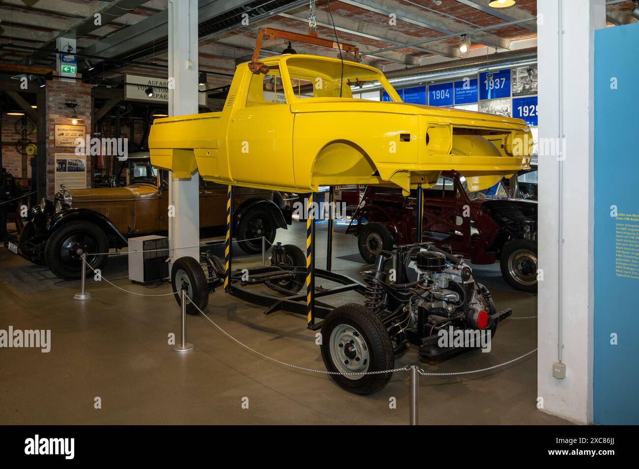 The AWE Wartburg car Museum in Eisenach Germany Stock Photo - Alamy
