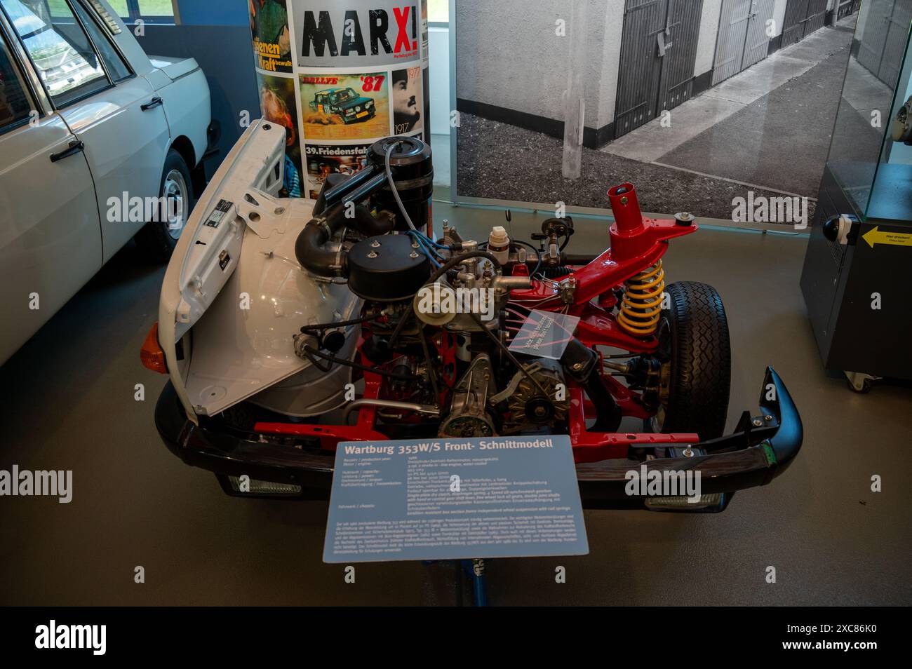 The AWE Wartburg car Museum in Eisenach Germany Stock Photo - Alamy