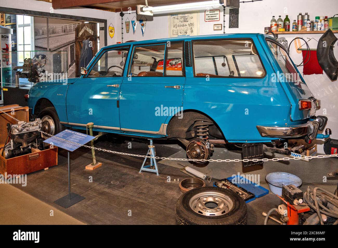 The AWE Wartburg car Museum in Eisenach Germany Stock Photo - Alamy