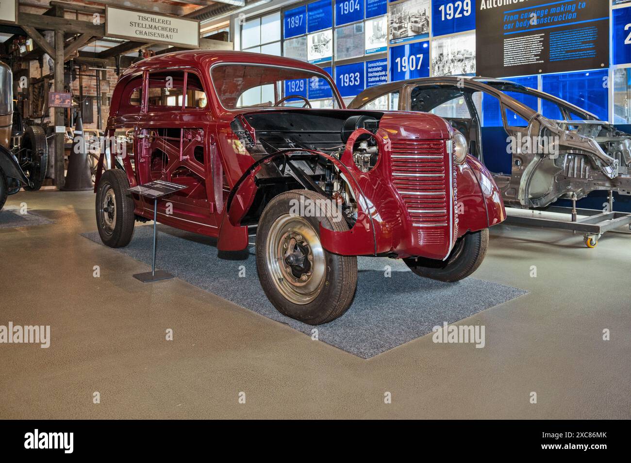 The AWE Wartburg car Museum in Eisenach Germany Stock Photo - Alamy