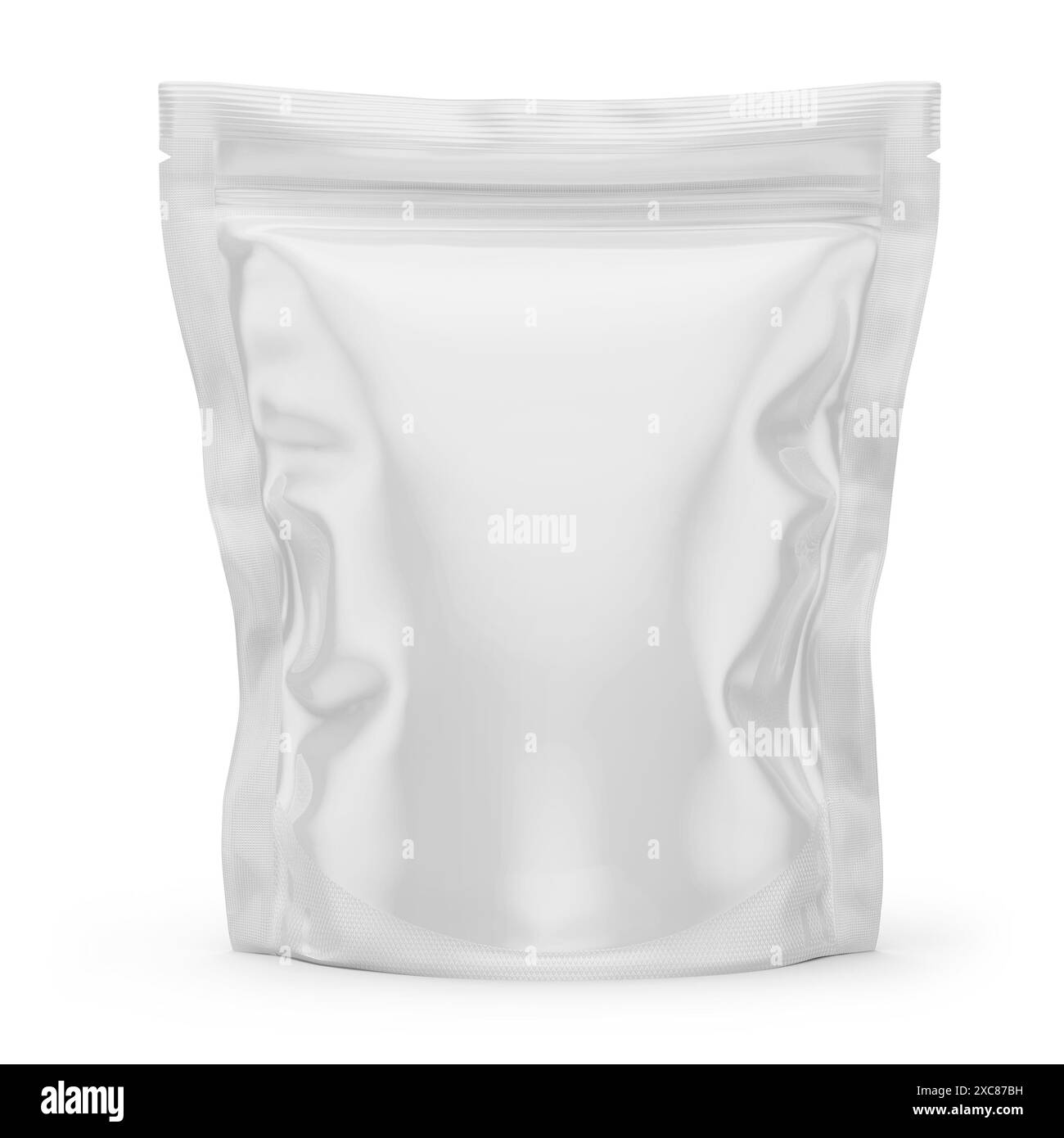Stand Up Pouch Mockup 3D Rendering Isolated on White Background Stock ...