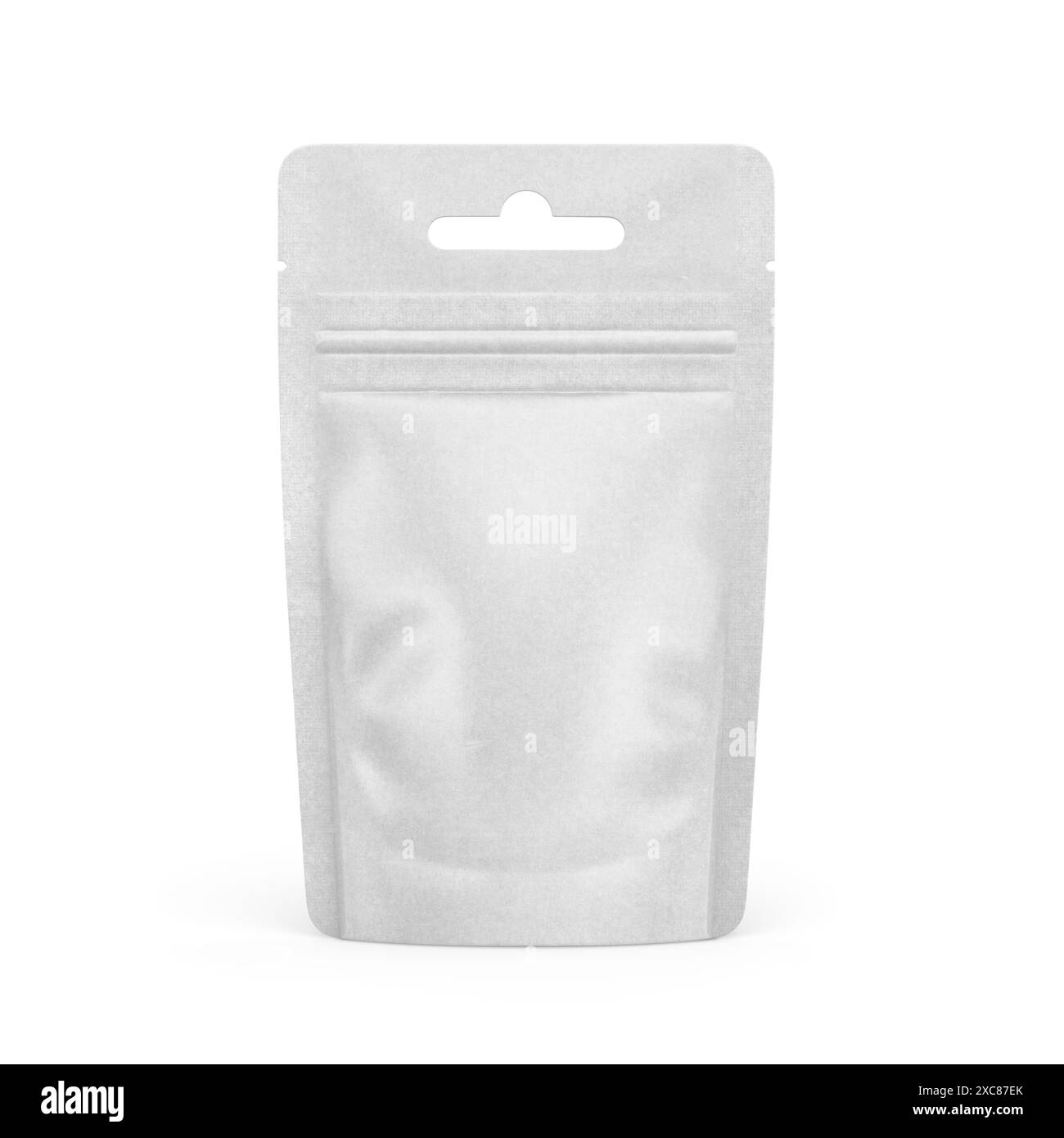Stand Up Pouch Mockup 3D Rendering Isolated on White Background Stock ...