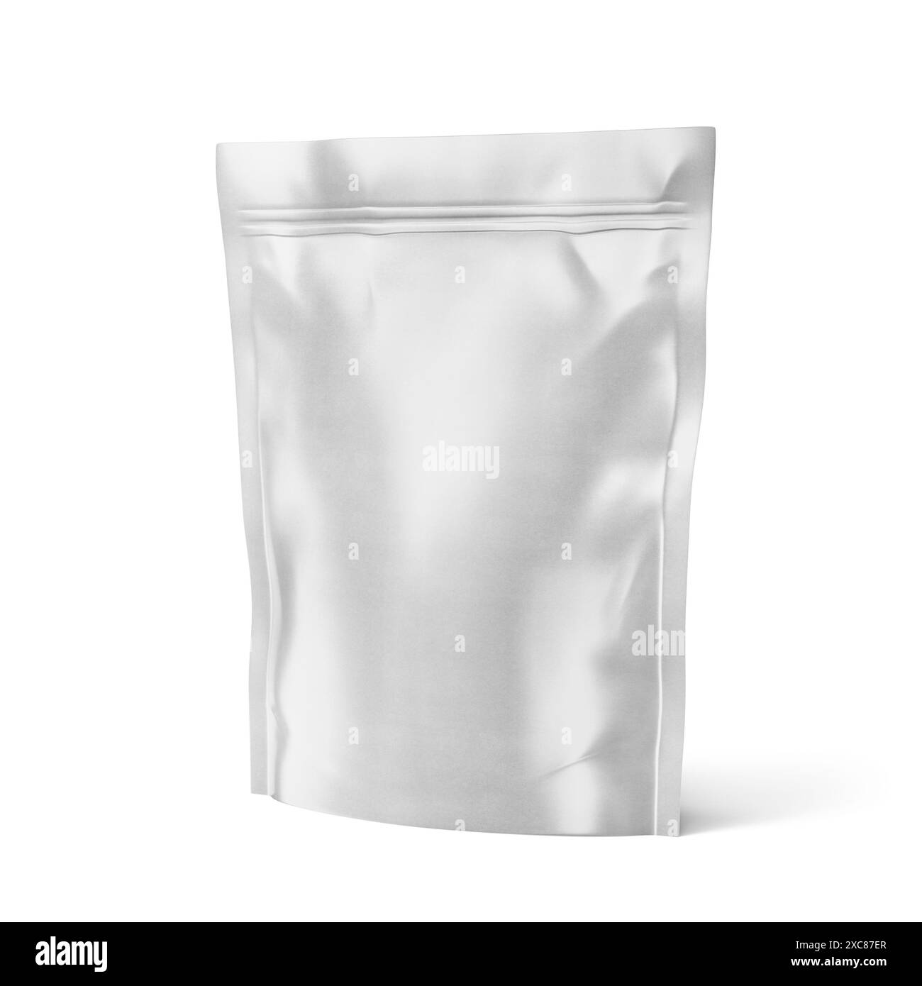 Stand Up Pouch Mockup 3D Rendering Isolated on White Background Stock ...