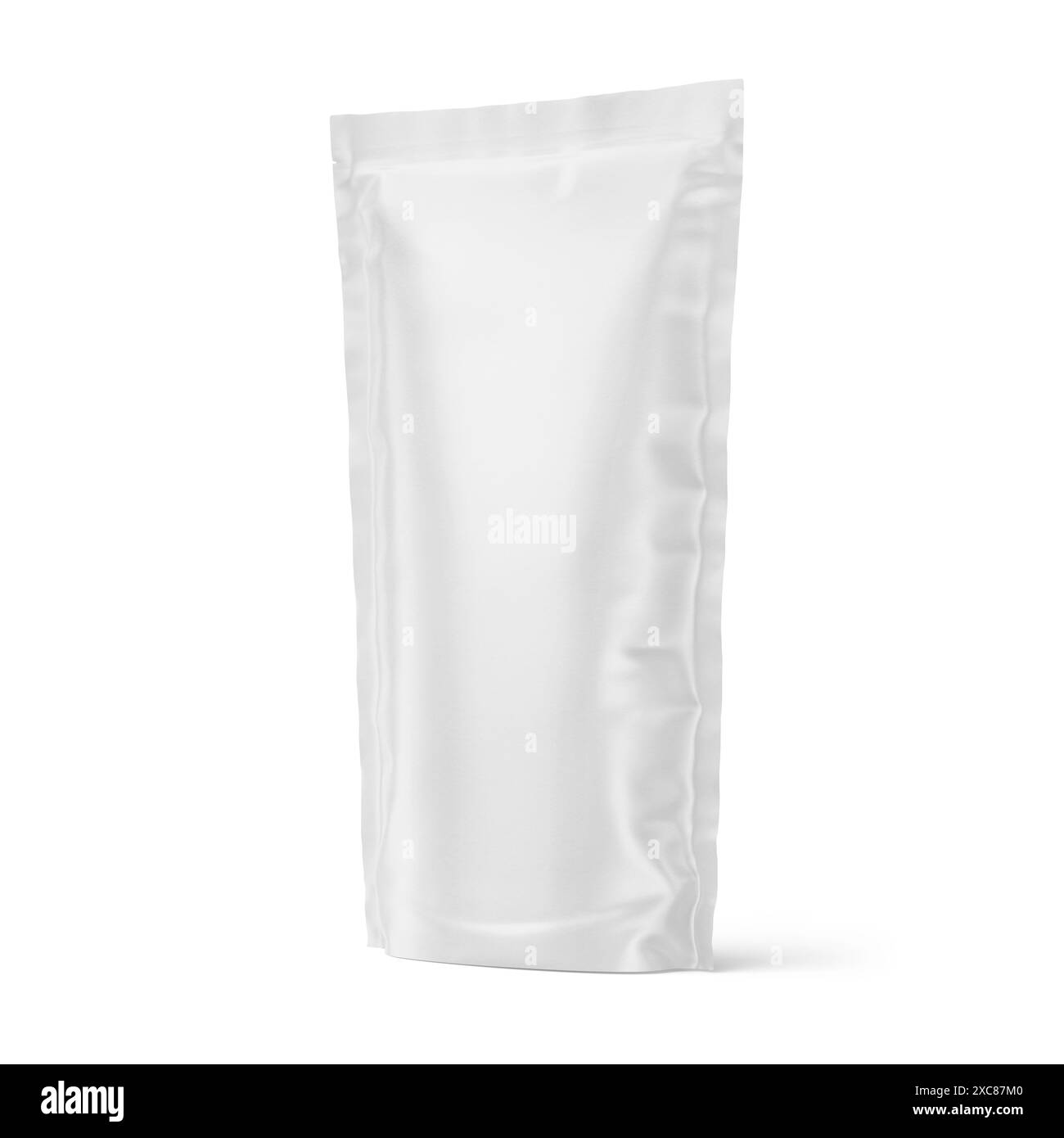 Stand Up Pouch Mockup 3D Rendering Isolated on White Background Stock ...