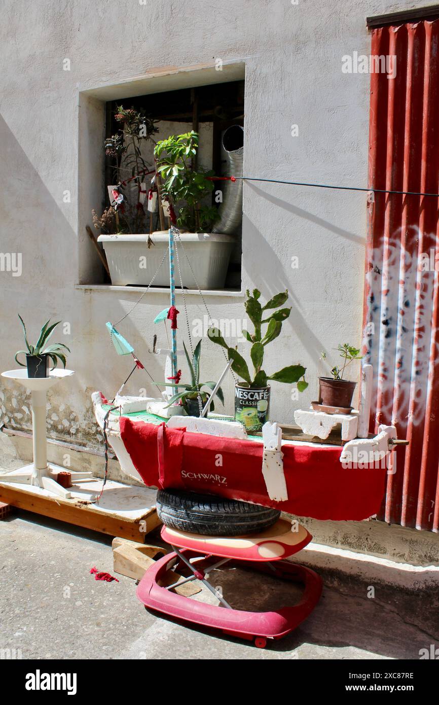 Mitilinii village is located at the center of the island of Samos at ...