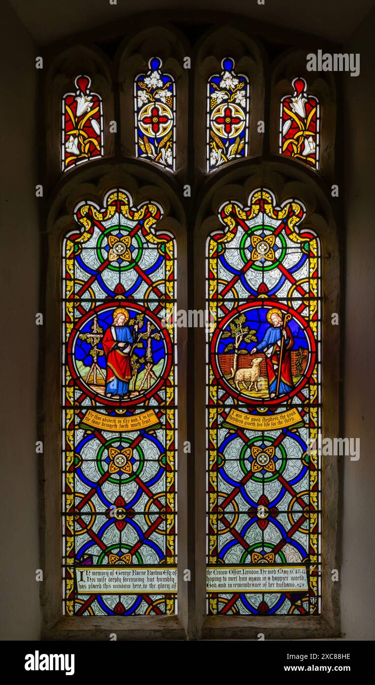 Stained glass window by Thomas Willement, church of Saint Botolph ...