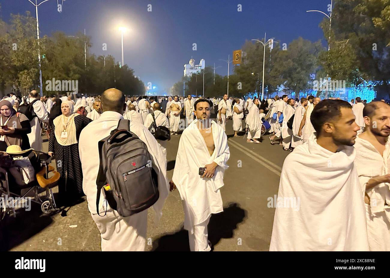 Muslim pilgrims arrive on Mount Arafat during the Hajj 2024 pilgrimage ...