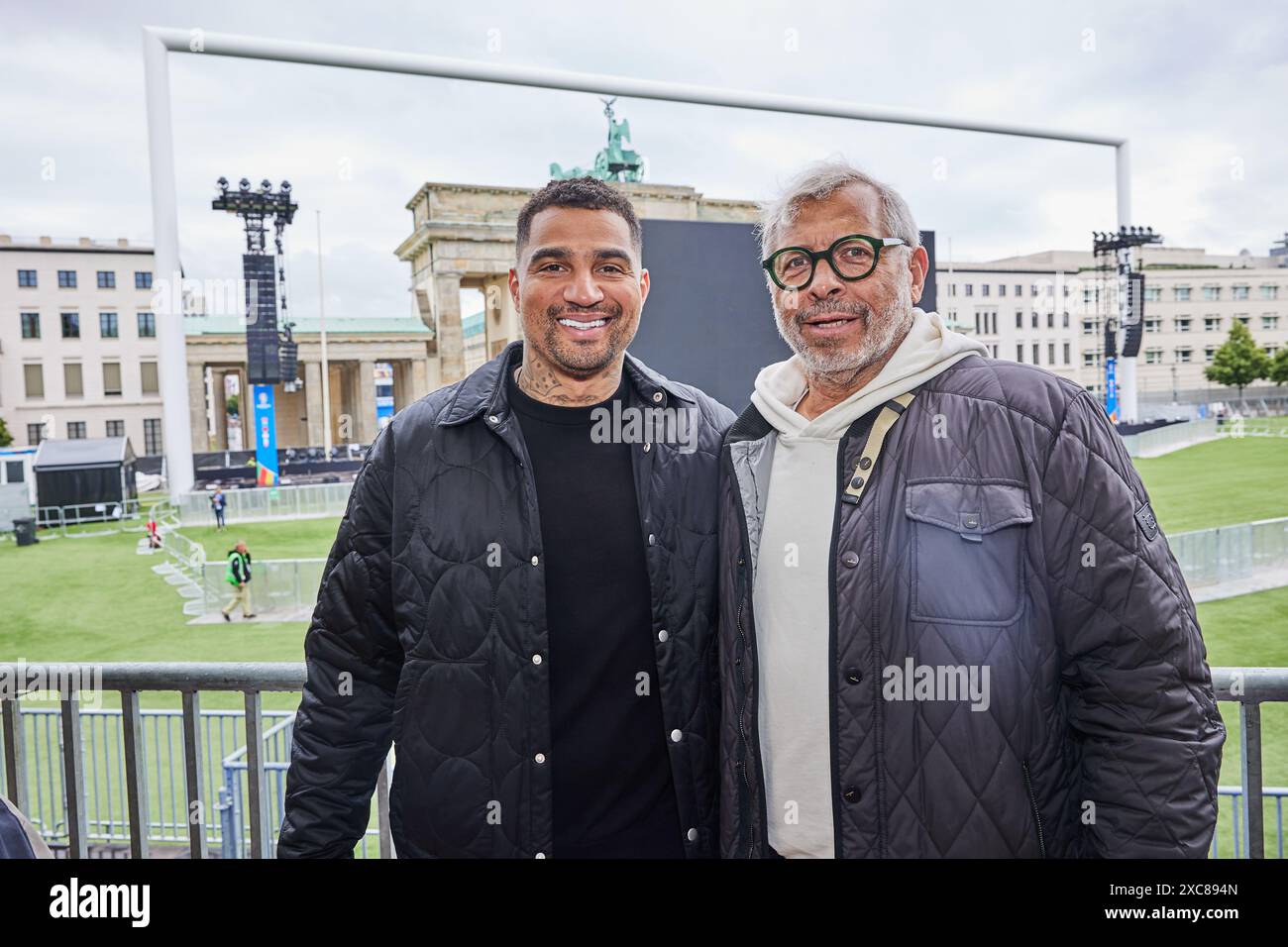 Berlin, Germany. 15th June, 2024. Former footballers Kevin-Prince ...