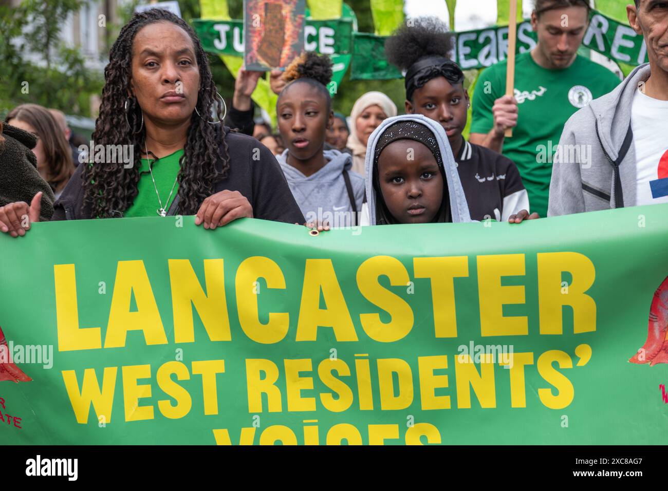 14th June 2024 London / UK. Thousands gathered for a silent march ...