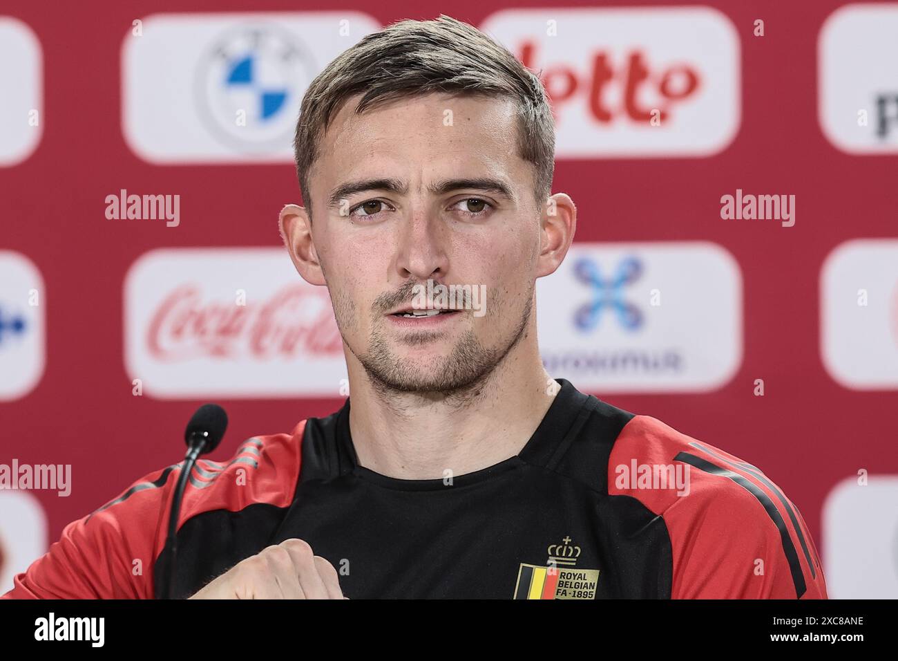 Freiberg, Germany. 15th June, 2024. Belgium's Timothy Castagne pictured ...