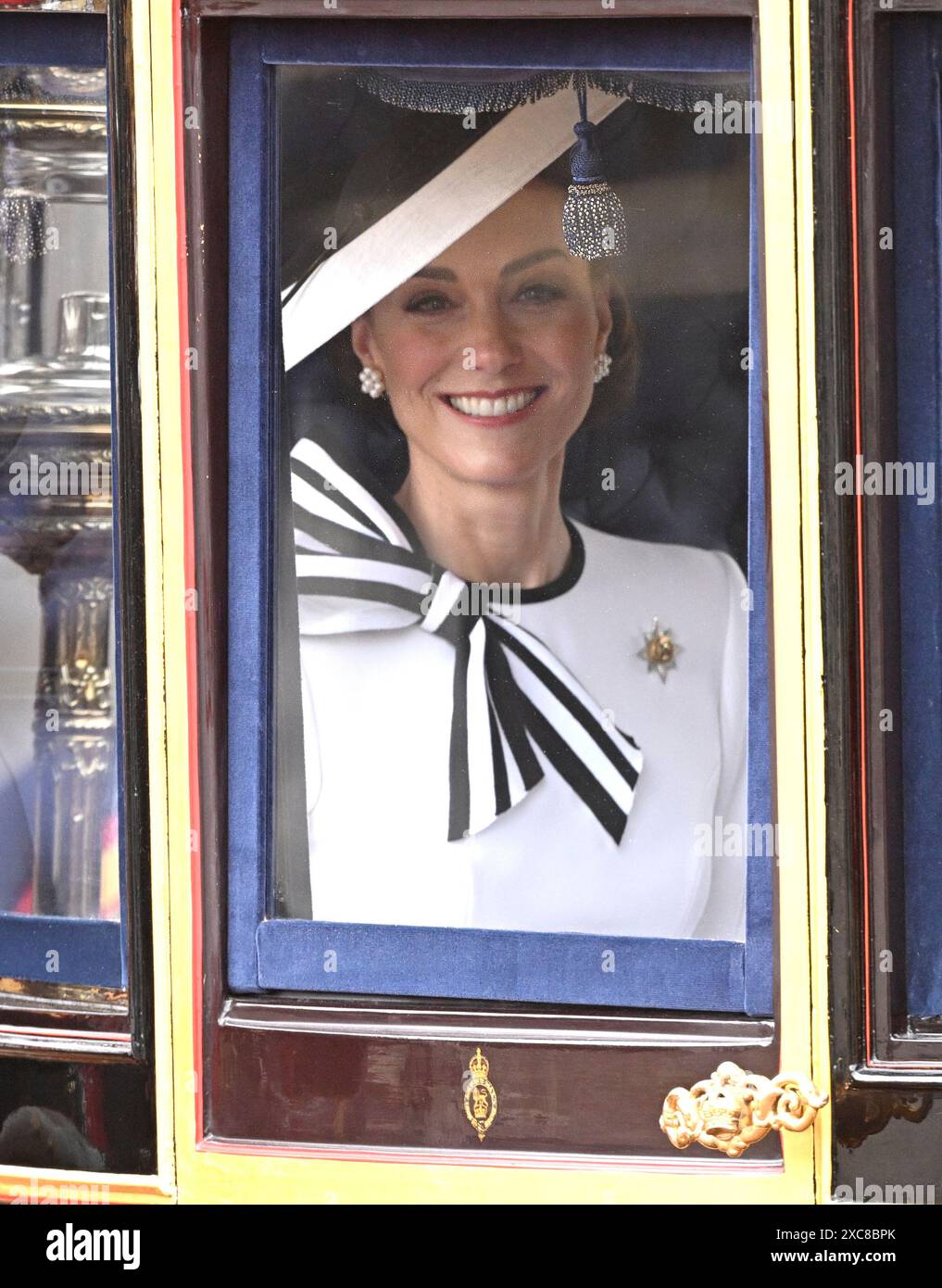 London, UK. June 15thth, 2024. The Princess of Wales attends Trooping ...