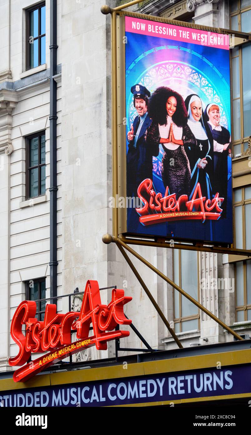 London, UK. Sister Act - the Musical, at the Dominion Theatre ...