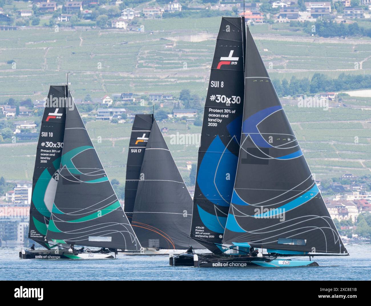 Geneva Switzerland, 15th June 2024. first competitors arrive at Le ...