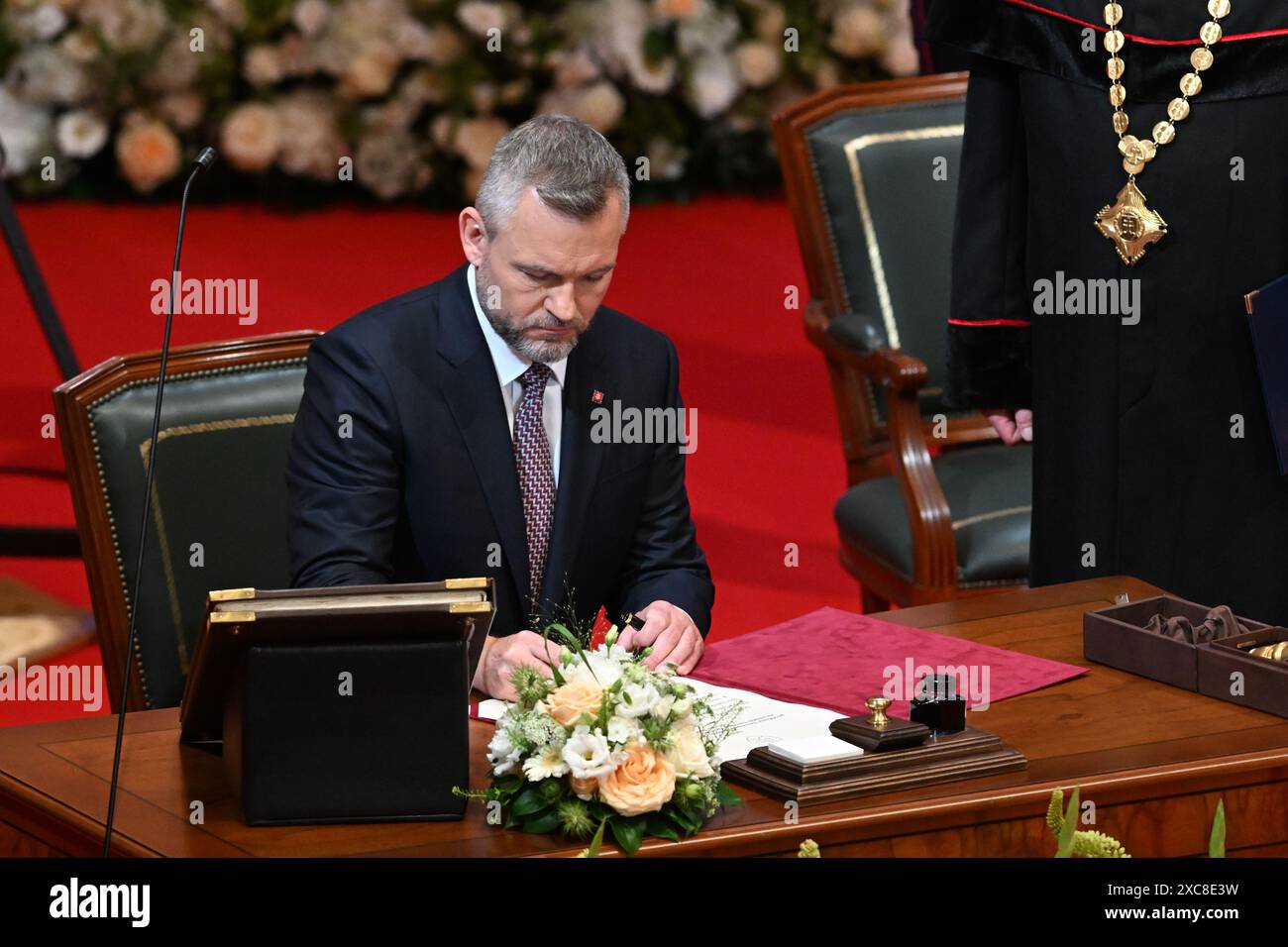 Bratislava, Slovakia. 15th June, 2024. New Slovak President Peter ...