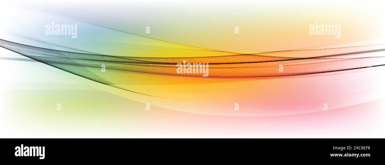 Abstract colorful banner wave background Stock Vector Image & Art - Alamy