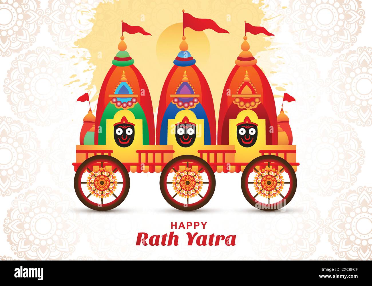 Rath yatra festival for lord jagannath puri odisha festival background ...