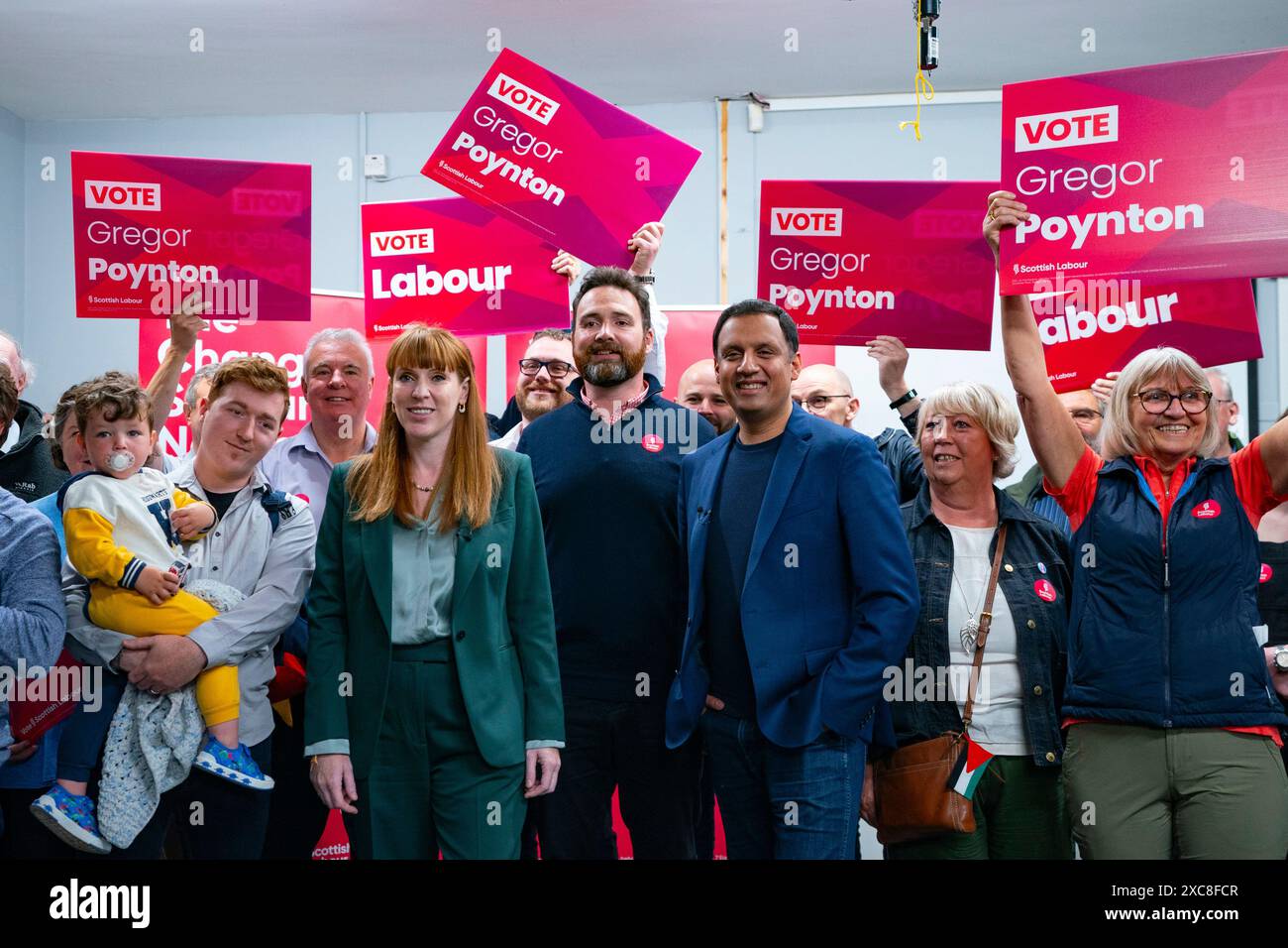 Broxburn, Scotland, UK. 15th June 2024. Scottish Labour Leader Anas ...
