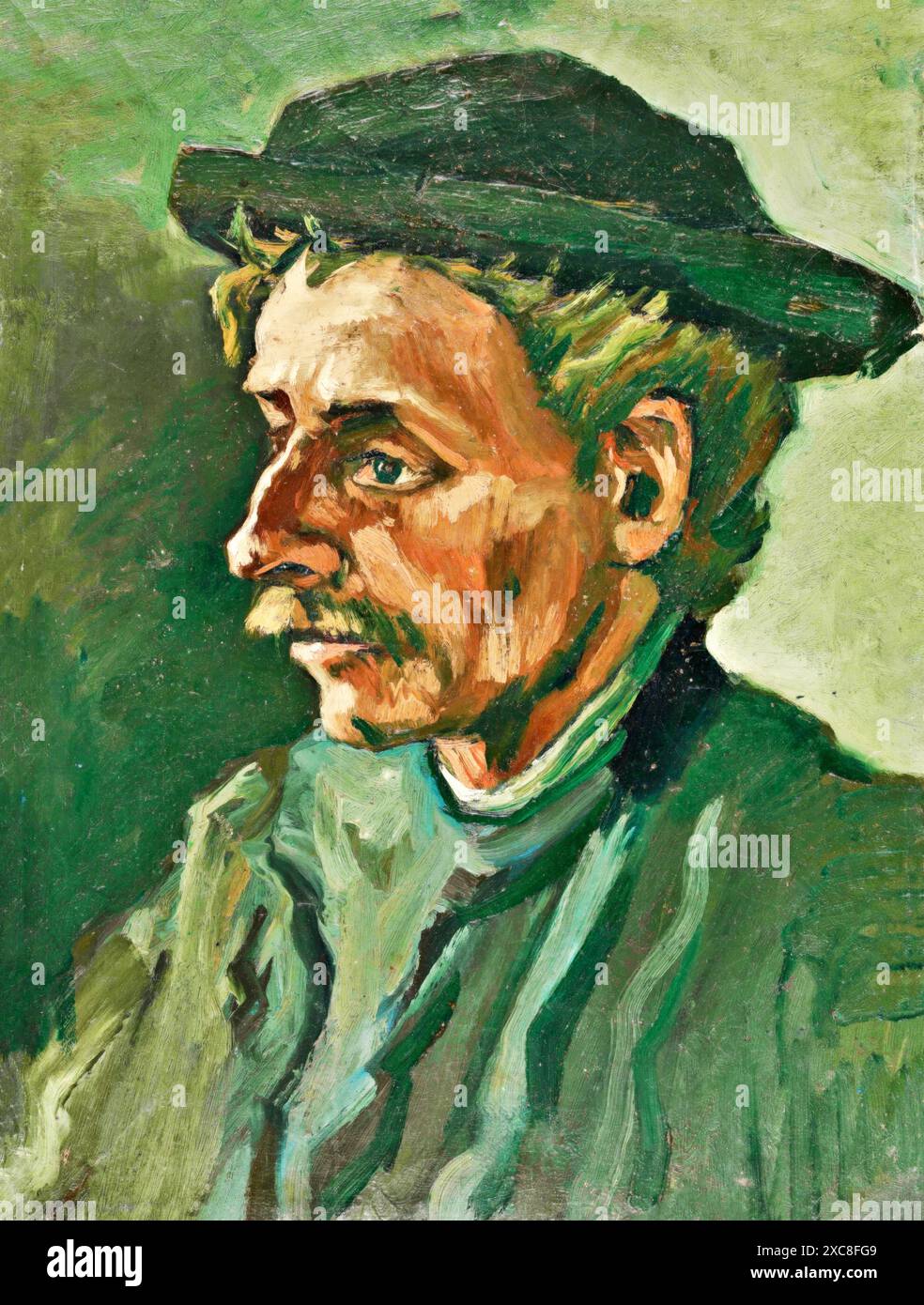 head of a man, 1885 (Painting) Artist Gogh, Vincent van (1853-90 ...