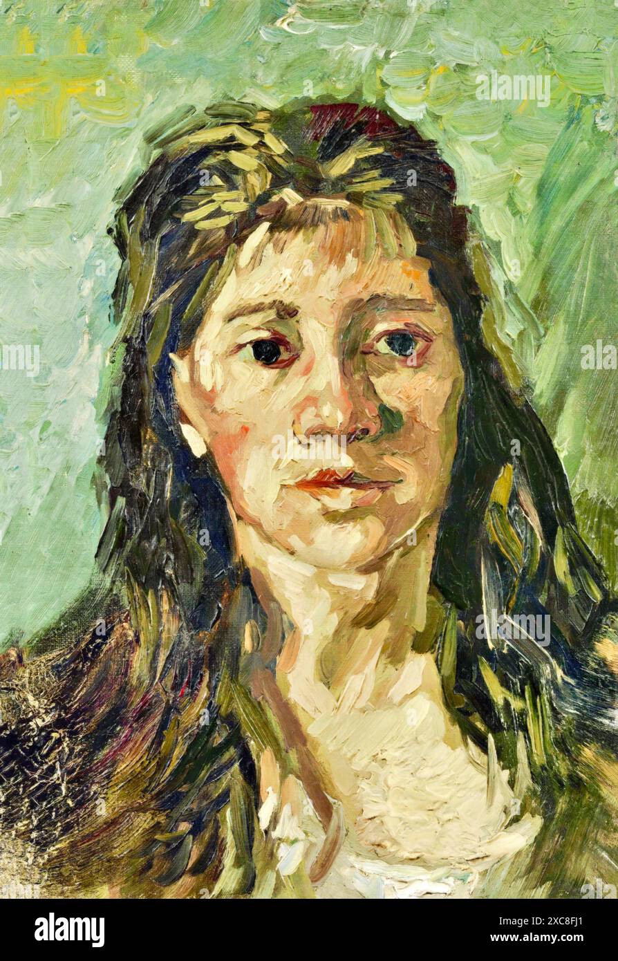 Head of a Woman, 1885 (Painting) Artist Gogh, Vincent van (1853-90 ...