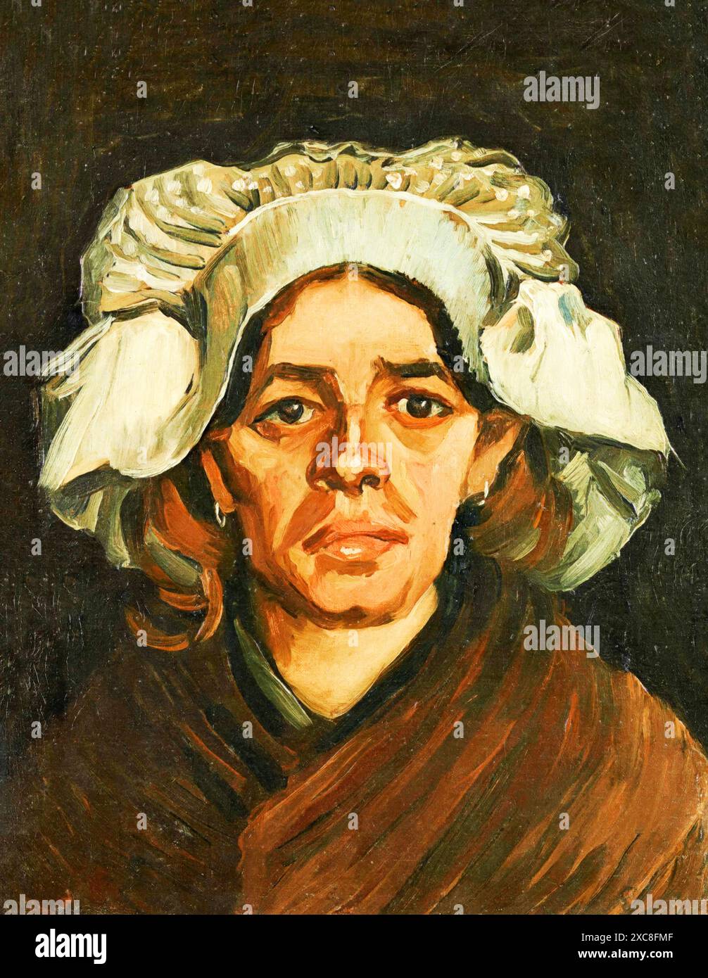 Head of a Woman (Gordina de Groot), 1885 (Painting) Artist Gogh ...