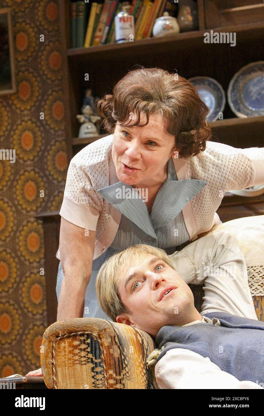 Imelda Staunton (Kath), Mathew Horne (Mr Sloane) in ENTERTAINING MR ...