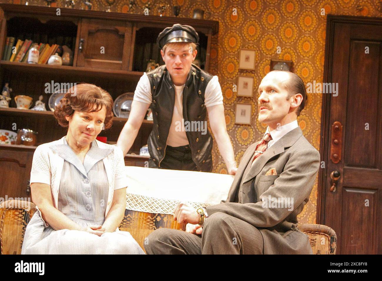 l-r: Imelda Staunton (Kath), Mathew Horne (Mr Sloane), Simon Paisley ...