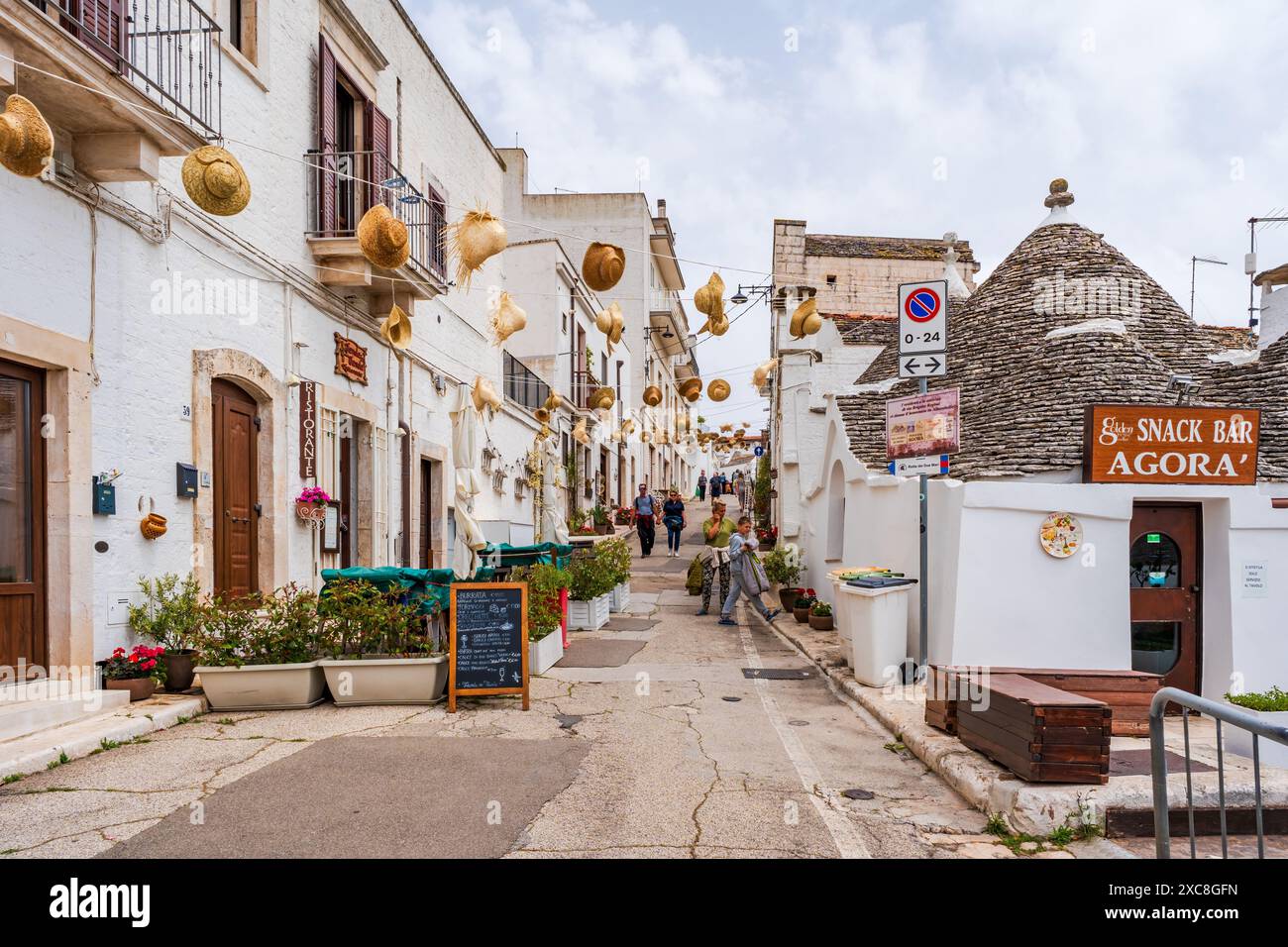 ALBEROBELLO, ITALY - MAY 16, 2024: View of Alberobello, a small Italian ...