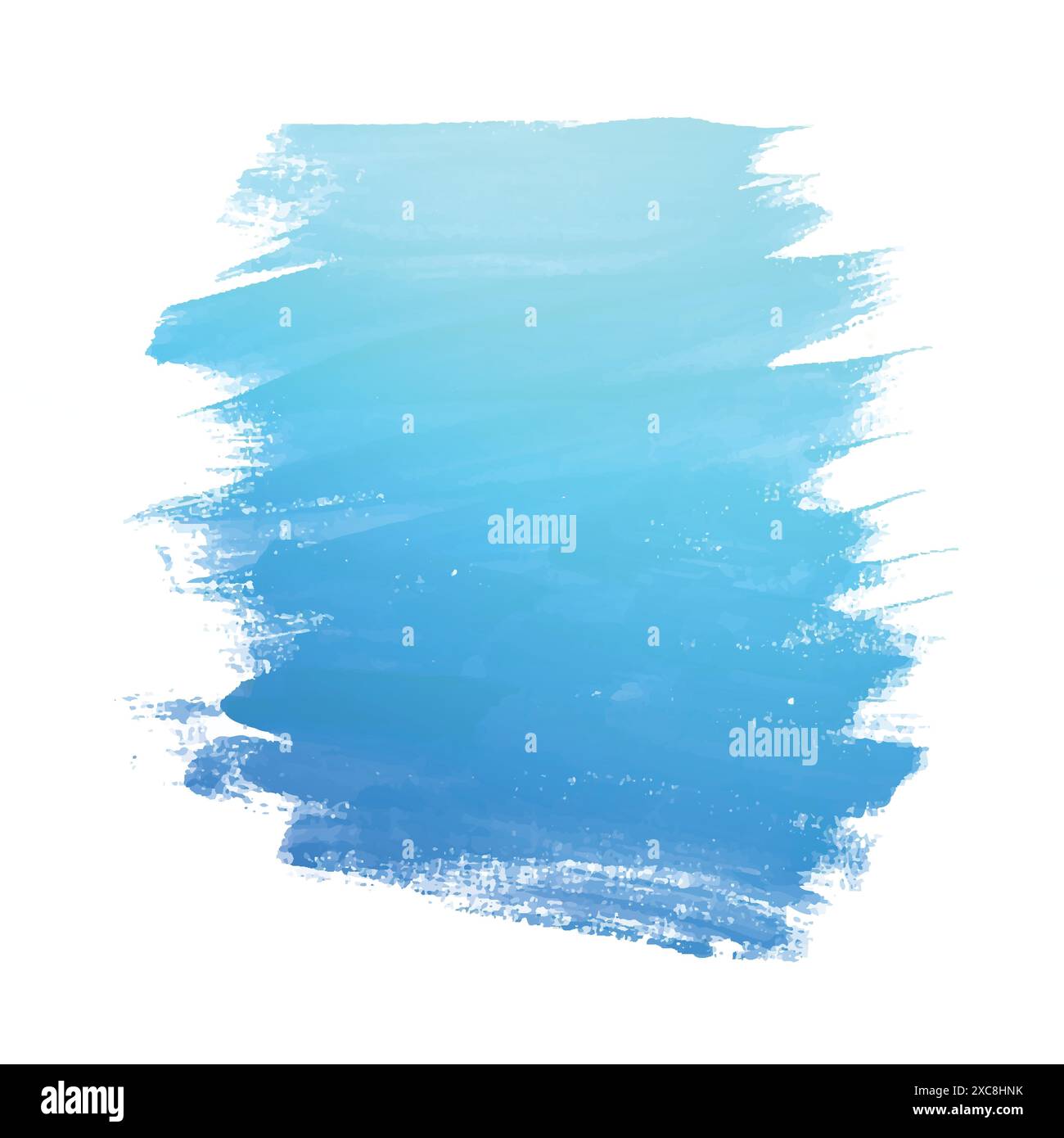 Hand draw blue watercolor brush strock design Stock Vector Image & Art ...