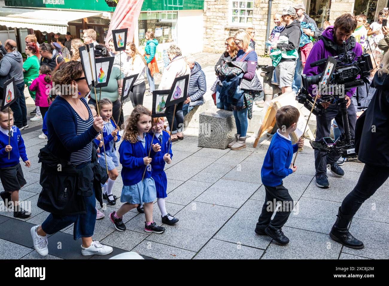 Redruth,Cornwall,UK,15th June 2024,Murdoch Day took place in Redruth ...