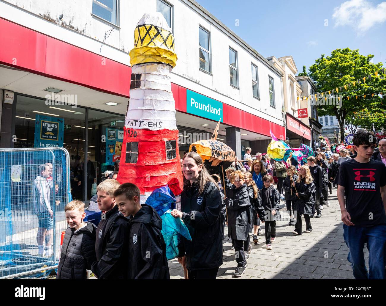 Redruth,Cornwall,UK,15th June 2024,Murdoch Day took place in Redruth ...