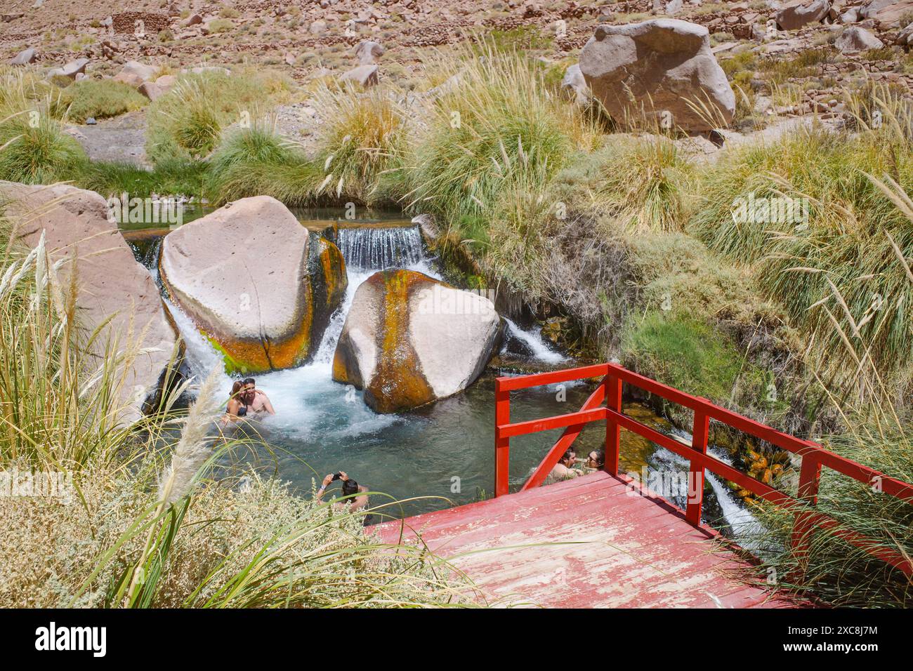 San Pedro de Atacama, Chile - Dec 1, 2023: Puritama Hot Springs, a ...