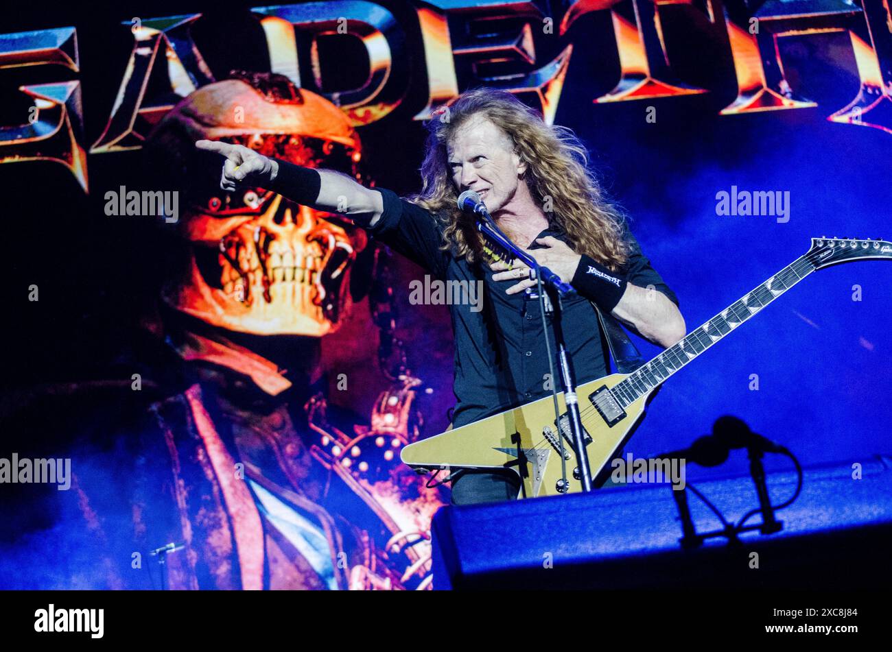 Dave Mustaine of Megadeth performing at Release Athens Festival in ...