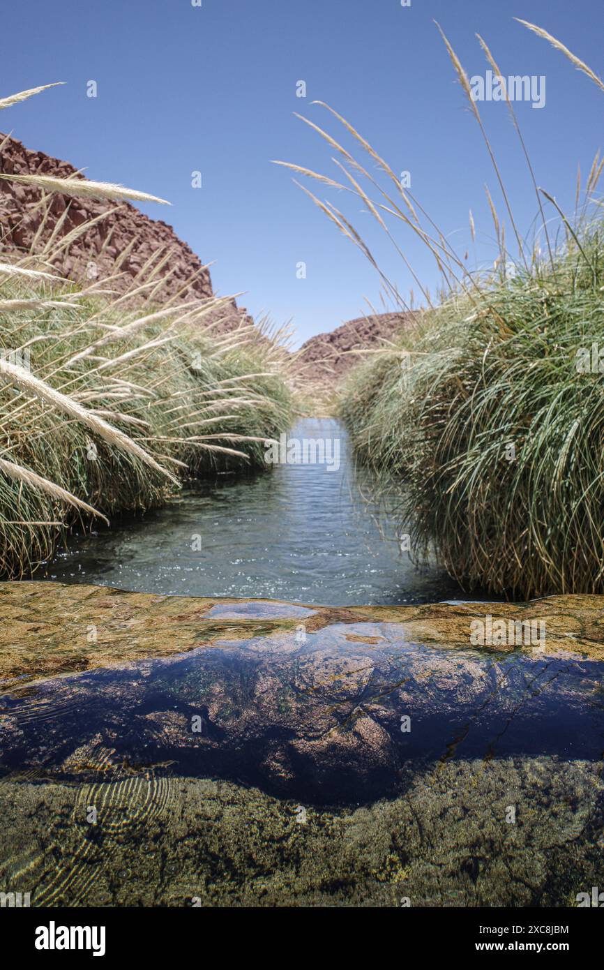 San Pedro de Atacama, Chile - Dec 1, 2023: Puritama Hot Springs, a ...